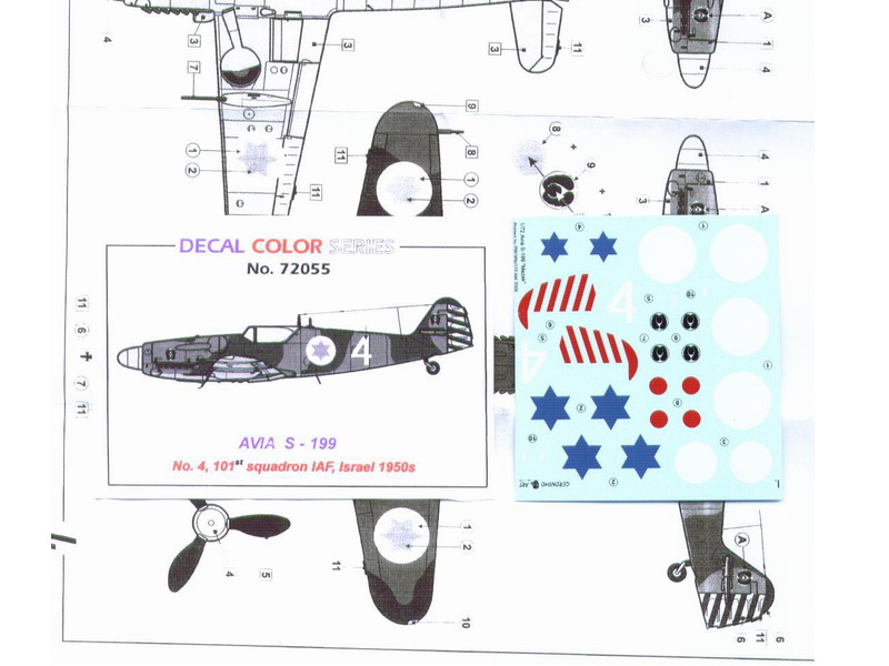 AMCD72055 Avia S - 199 "Israel 1950" | Unique Master Models