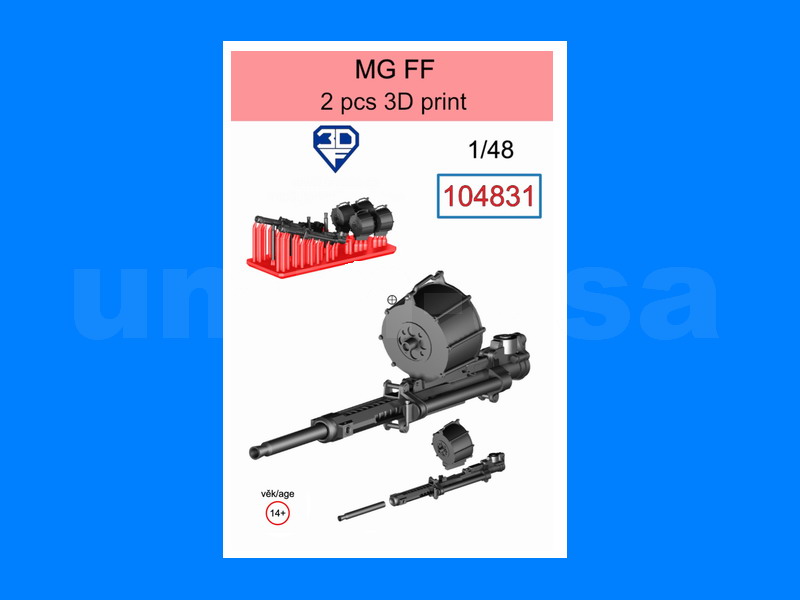 DF104831 MG FF German Machine Gun 1/48 | Unique Master Models