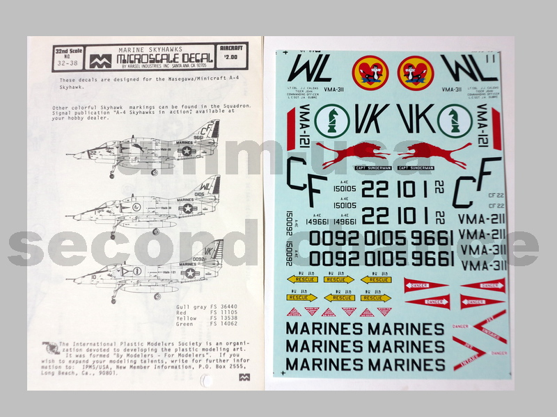 MS 32-38 Marine Skyhawks (SCH) 1/32 | Unique Master Models