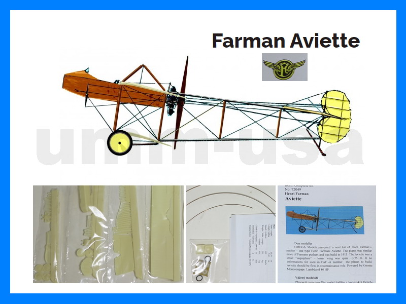 OM72049 Henri Farman "AVIETTE" 1/72 | Unique Master Models