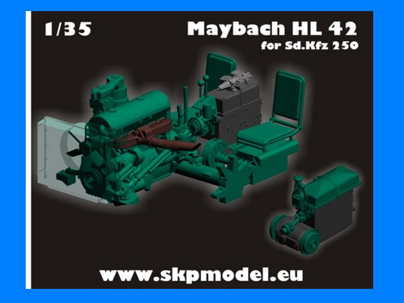SKP057 Engine set for SdKfz 250 - Halftrack 1/35 | Unique Master Models