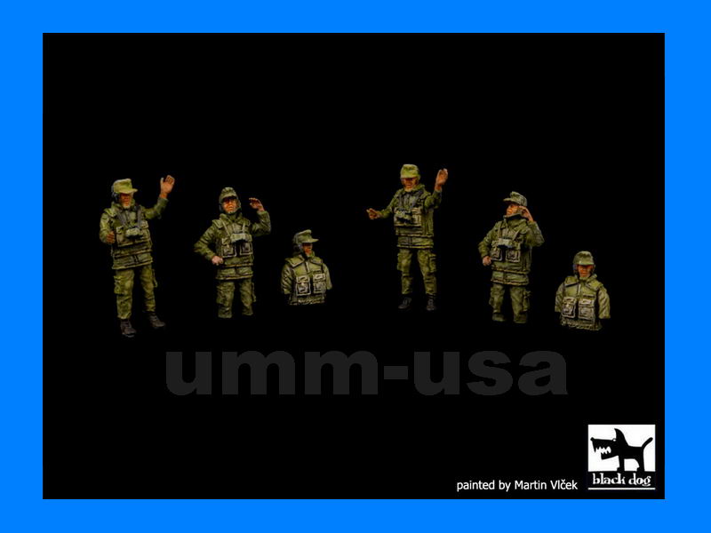 T72053 German modern tank crew 1/72 | Unique Master Models