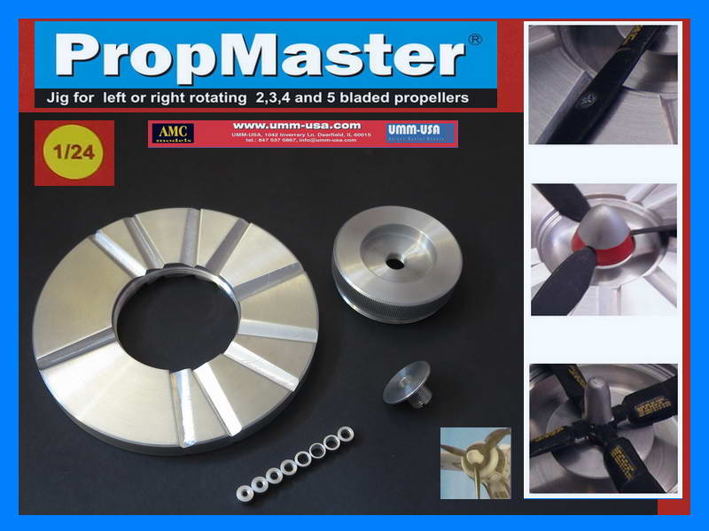 UPM05 UMM™ PropMaster® - Propeller Jig (2,3,4,5 BP) 1/24 scale | Unique ...